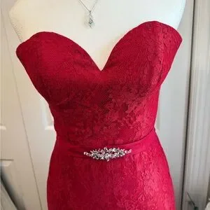 romantic bridals | Dresses | Salebordeaux Lace Prom Dress | Poshmark